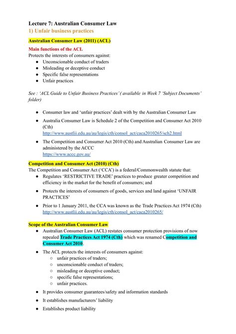 70110 Introduction To Law Lecture Notes 70110 Introduction To Law Uts Thinkswap