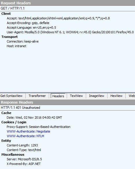 Iis Ntlm Authentication Fails Once A Week For Only One User Server Fault