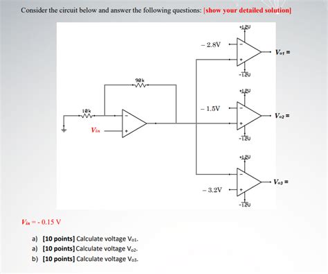 Solved Consider The Circuit Below And Answer The Following Chegg