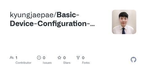 Github Kyungjaepaebasic Device Configuration Network Fundamentals