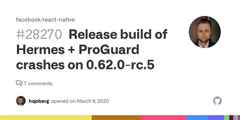 Release Build Of Hermes Proguard Crashes On 0620 Rc5 · Issue