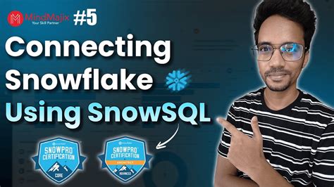 connecting snowflake through snowsql how to install and config