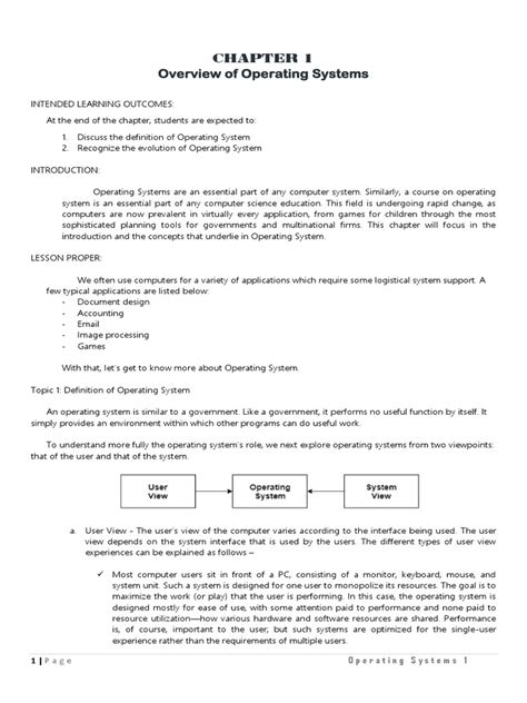 Chapter 1 Pdf Operating System Process Computing
