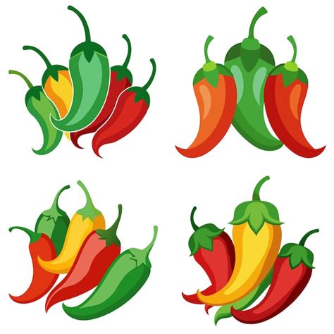 Group Of Jalapeno Peppers Clipart Design Spice Up Your Design Premium