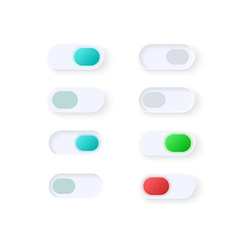 Active And Inactive Switches Ui Elements Kit 1938866 Vector Art At Vecteezy