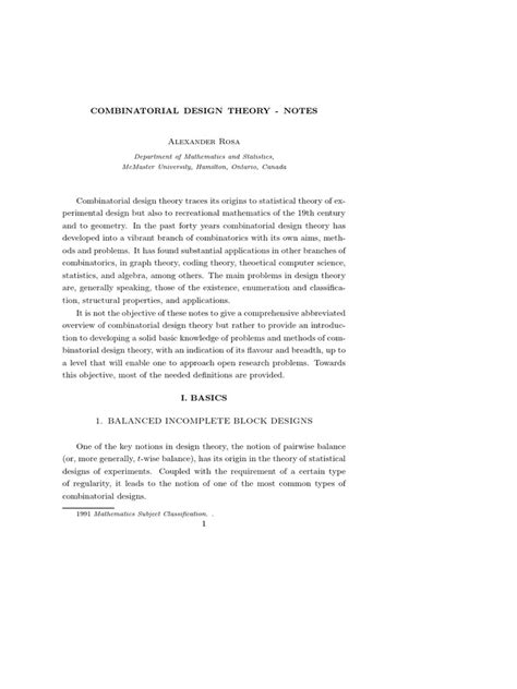 Design Theory Notes Pdf