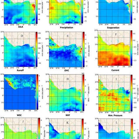 The Spatial Linear Trend Of Mean Sea Level Anomaly Msla A And Its Download Scientific
