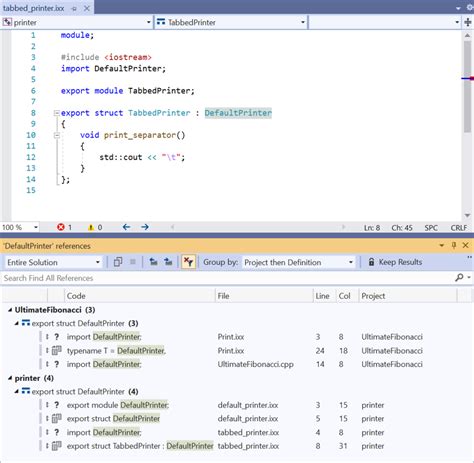 A Tour Of C Modules In Visual Studio C Team Blog