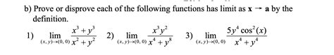 Solved B Prove Or Disprove Each Of The Following Functions Chegg Com