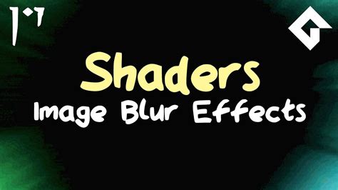Blurring Effects Shader Image Processing Gamemaker Tutorial Youtube