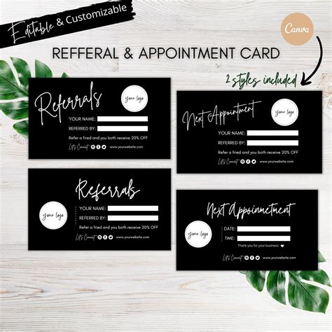 Unlock Growth With A Referral Card Template Forestryencyclopedia