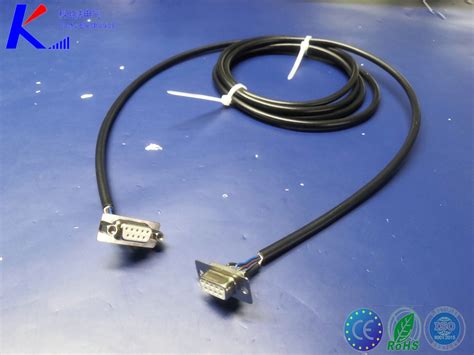 Industrial Rs232 Wire With Double Ended D Sub 9pin Female 6x26awg Pur