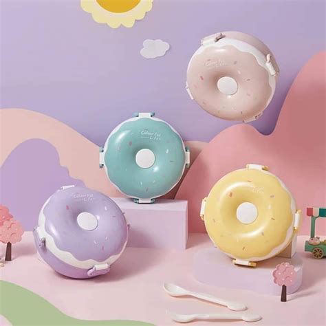 Compact Dounut Lunch Box Smbyhinafahad