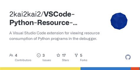 GitHub Kai Kai VSCode Python Resource Monitor A Visual Studio Code Extension For Viewing