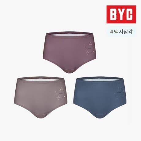 위메프플러스 BYC 여성 순면 맥시 여삼각팬티 포인트나염 할머니팬티 WCP 언더웨어