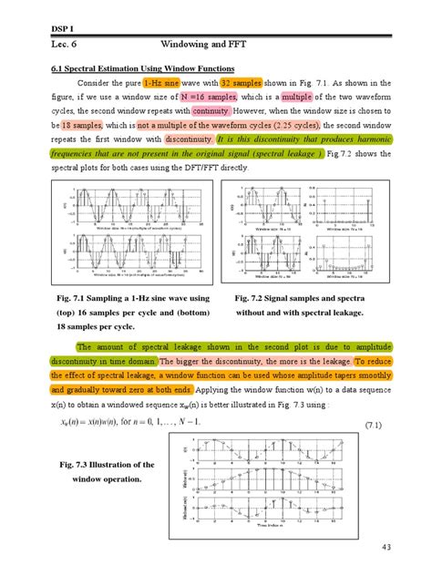 Dsp Lecture 6 Pdf Teaching Methods And Materials