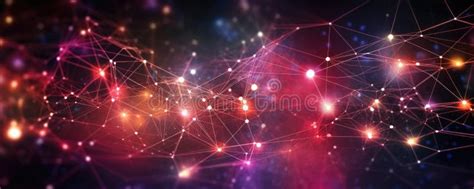 Abstract Background With A Network Of Interconnected Lines And Nodes Symbolizing Connectivity