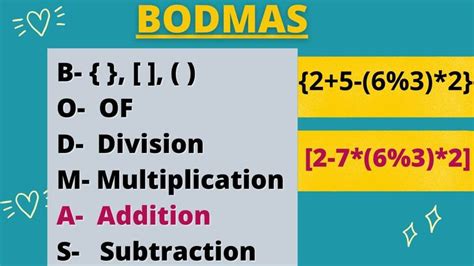 Bodmas Rule What Is Bodmas Rule Math Class 456 And7 Simplification Rule In Math Bodmas