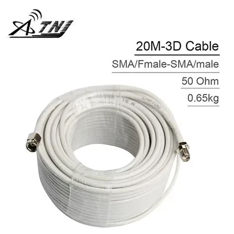 Кабель 3D-FB довжиною 20м, з роз'ємами SMA male - SMA female (ID ...