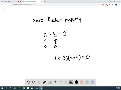 ⏩solved Explain The Zero Factor Property Numerade