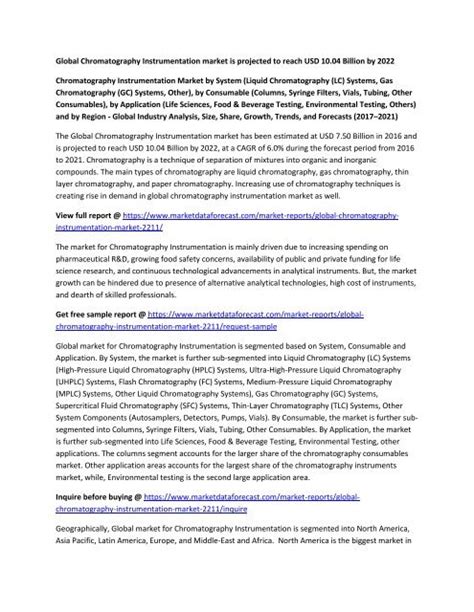 Chromatography Instrumentation Market