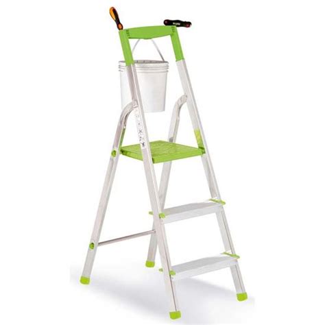 SCALA ALLUMINIO DOMINA 3 GRADINI PORTATA 100 KG FERRAMENTA Ottimax