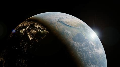 Earth 3d Visualization Behance Behance