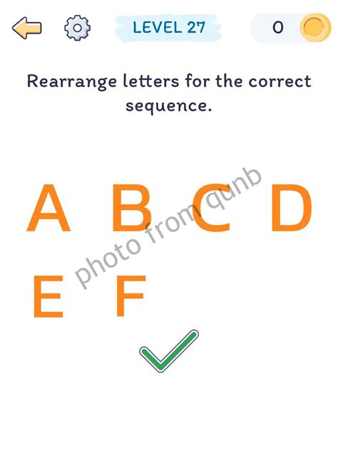 Smart Brain Classics Level 27 Rearrange Letters For The Correct