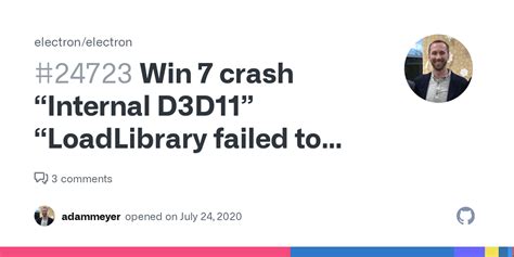 Win 7 Crash “internal D3d11” “loadlibrary Failed To Load D3d Compiler