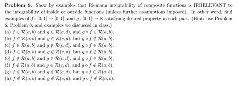 Solved Problem 9 Show By Examples That Riemann