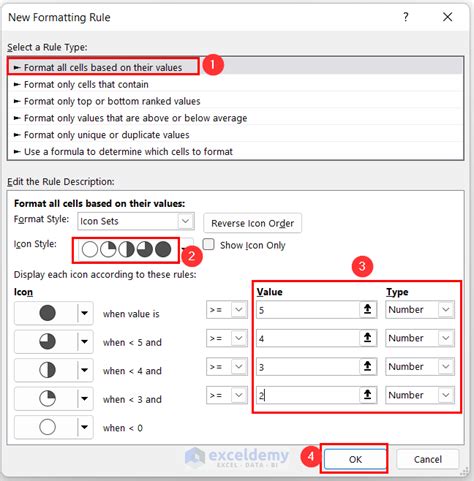 conditional formatting icon sets based on text in excel