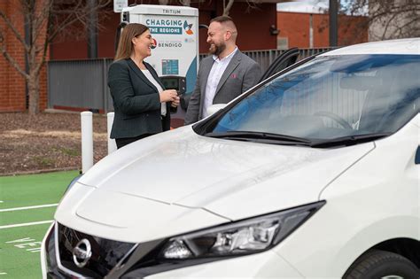 Pushing Button On Ev Pilot Bendigo Adelaide