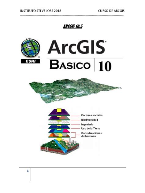 Tutorial Manual De Arcgis 10 5 Pdf Arc Gis Informática