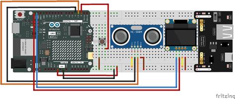 Arduino Project For A Portable Ultrasonic Distance Sensor Technology Tutorials