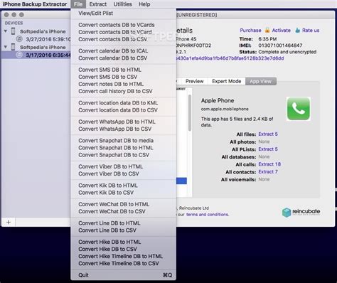 iphone backup extractor download mac softpedia