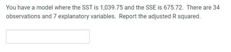 Solved You Have Explanatory Variables And Observations Chegg