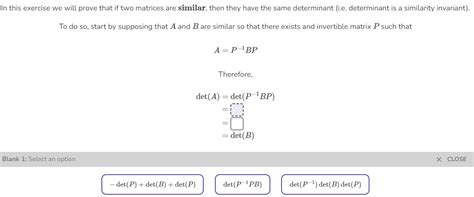 Solved This Exercise We Will Prove That If Two Matrices Are Chegg