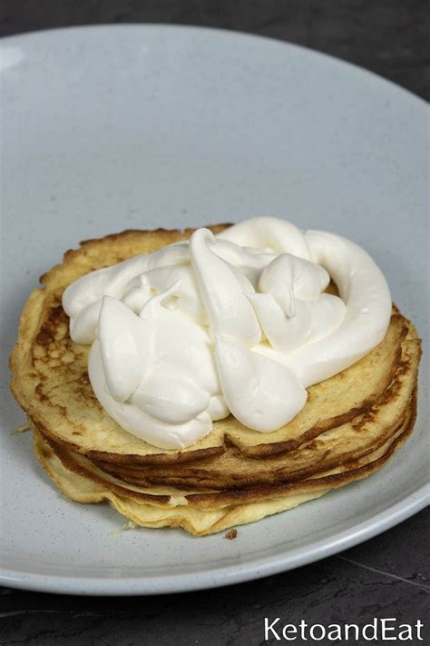 Keto 2 Ingredient Cream Cheese Pancakes Low Carb Recipe