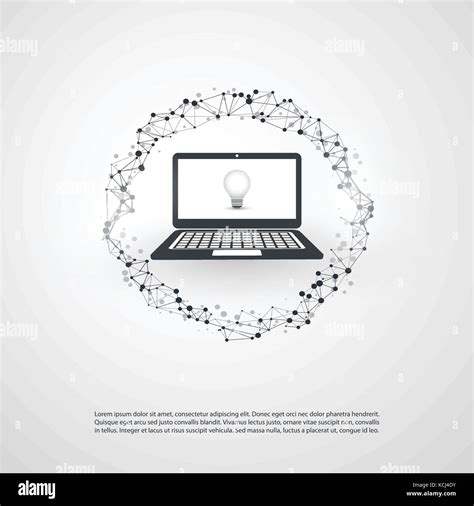 Abstract Cloud Computing And Network Connections Concept Design With
