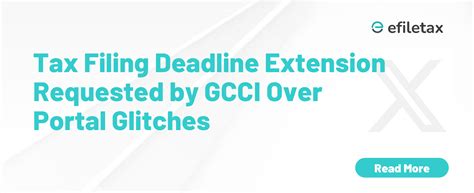 Portal Glitch Woes GCCI Seeks ITR Deadline Extension Efiletax