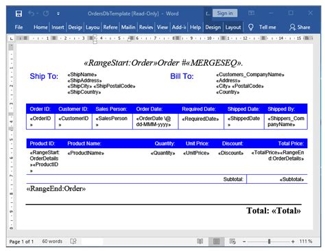 Reporting And Mail Merge Using Database In C And NET