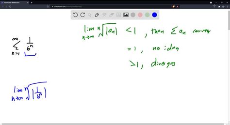 solved problem 6 point use the root test to determine the