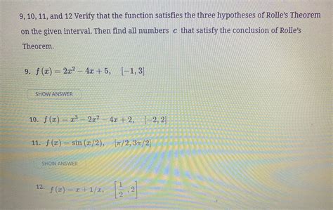 Solved Verify That The Function Satisfies The Three