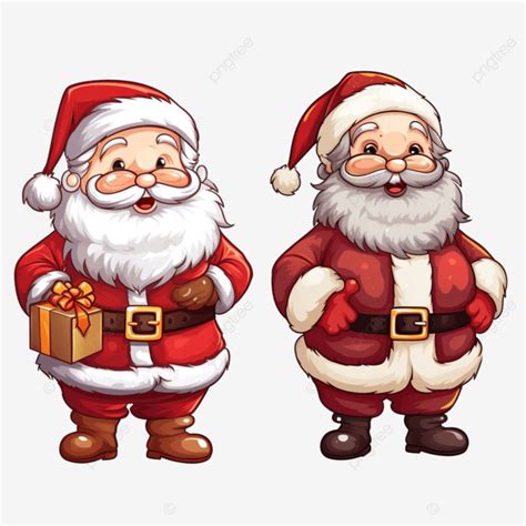 산타클로스 크리스마스 캐릭터와 함께 두 개의 동일한 사진 교육 과제를 찾으세요 차이점을 찾아보세요 키즈 워크시트 워크시트 Png 일러스트 및 이미지 에 대한 무료