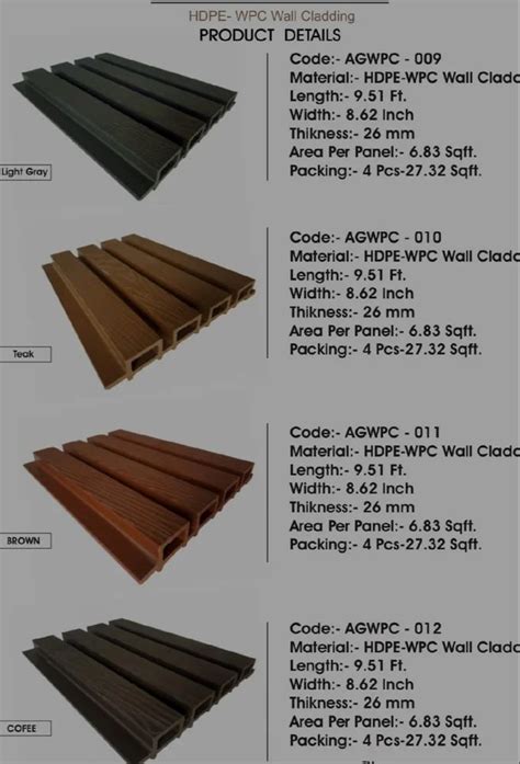 Wpc Exterior Cladding At ₹ 195sq Ft In Sas Nagar Id 2852617548612