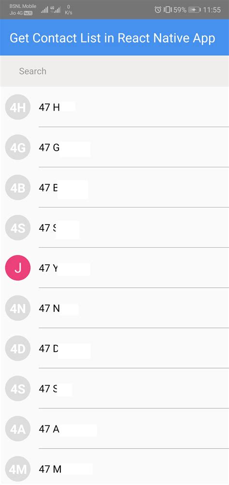 Access Devices Contact List In React Native App About React