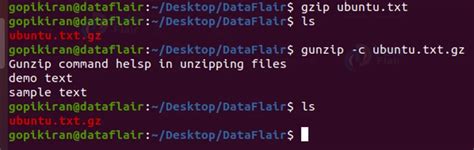 Gunzip Command In Linux Dataflair