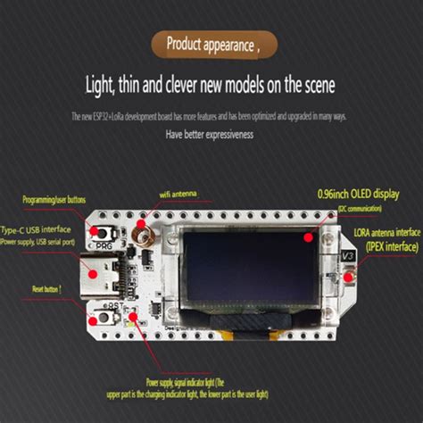 Плата разработки esp32 s3 lora32 с экраном 0 96 дюйма для модуля