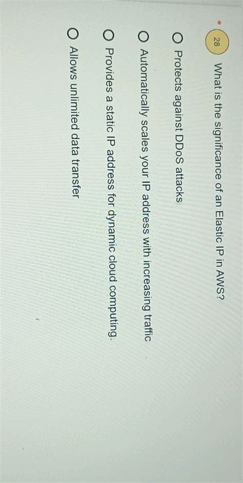 What Is The Significance Of An Elastic IP StudyX