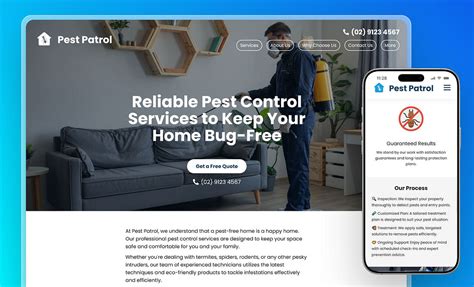 Pest Patrol Pest Control Website Template
